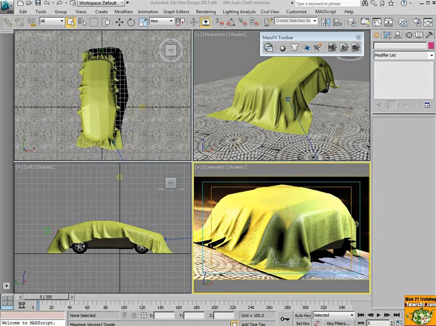 3dsmax 2013 Cloth in PhysX v.4.0 Italiano_cd front - TurboSquid 673845