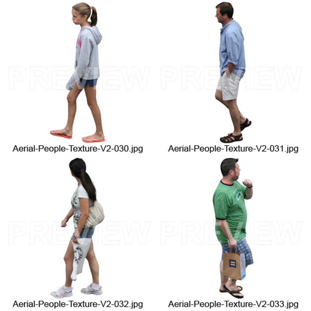 Aerial People Textures - Volume 2 - TurboSquid 676871
