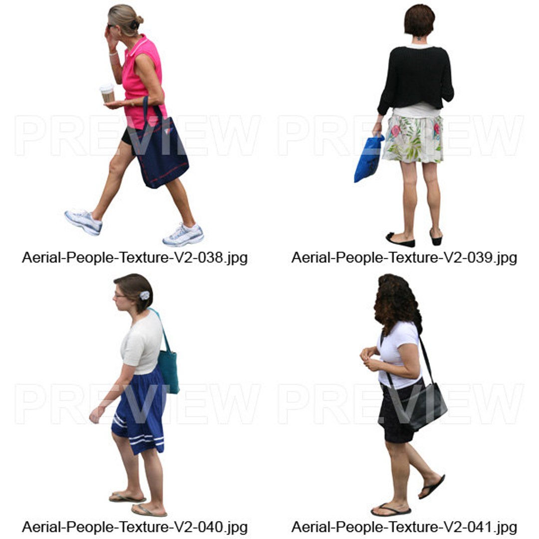 Aerial People Textures - Volume 2 - TurboSquid 676871