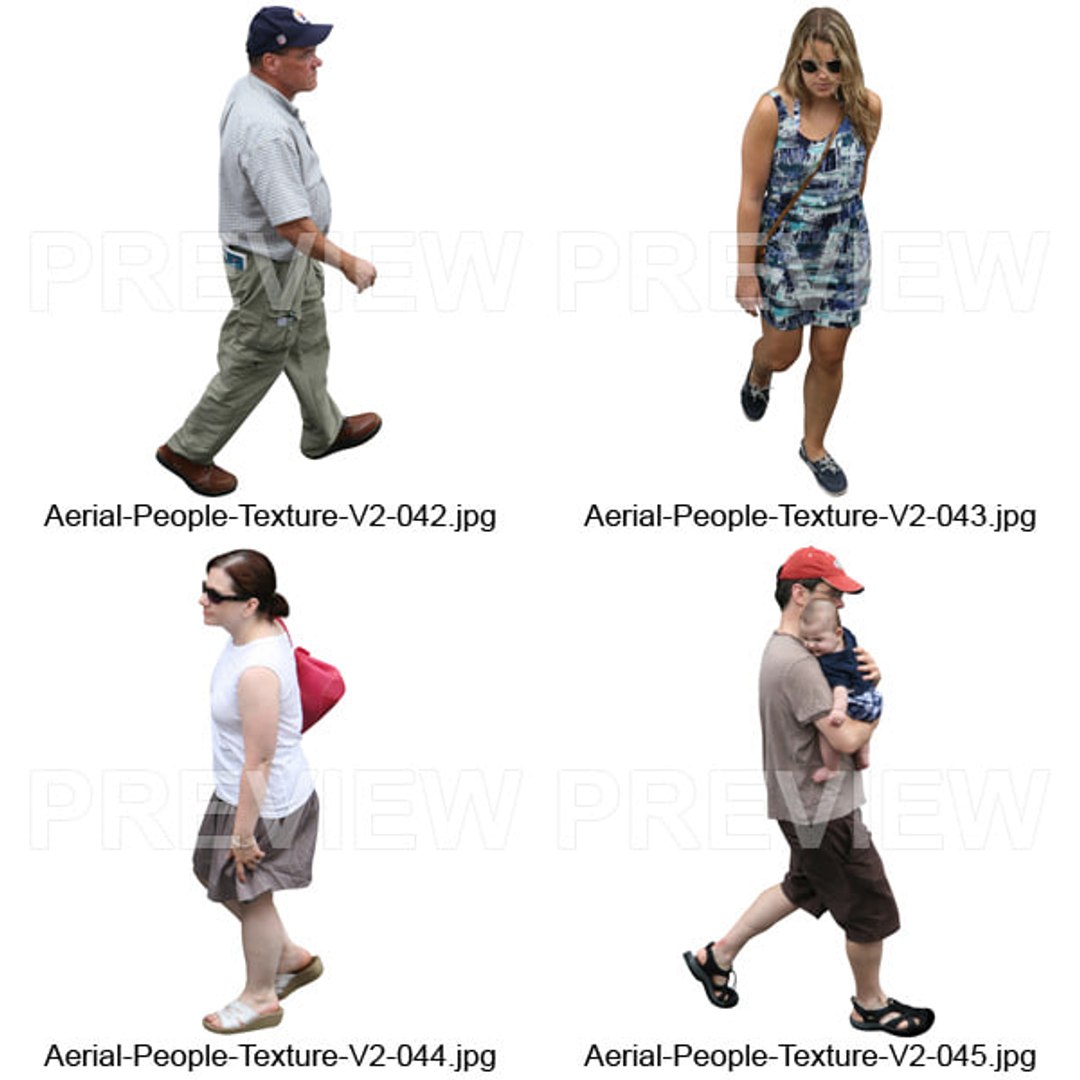Aerial People Textures - Volume 2 - TurboSquid 676871