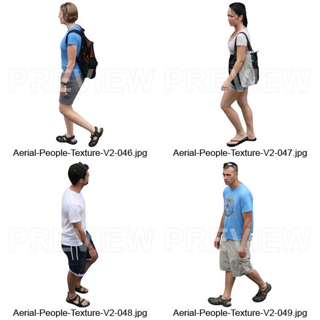 Aerial People Textures - Volume 2 - TurboSquid 676871