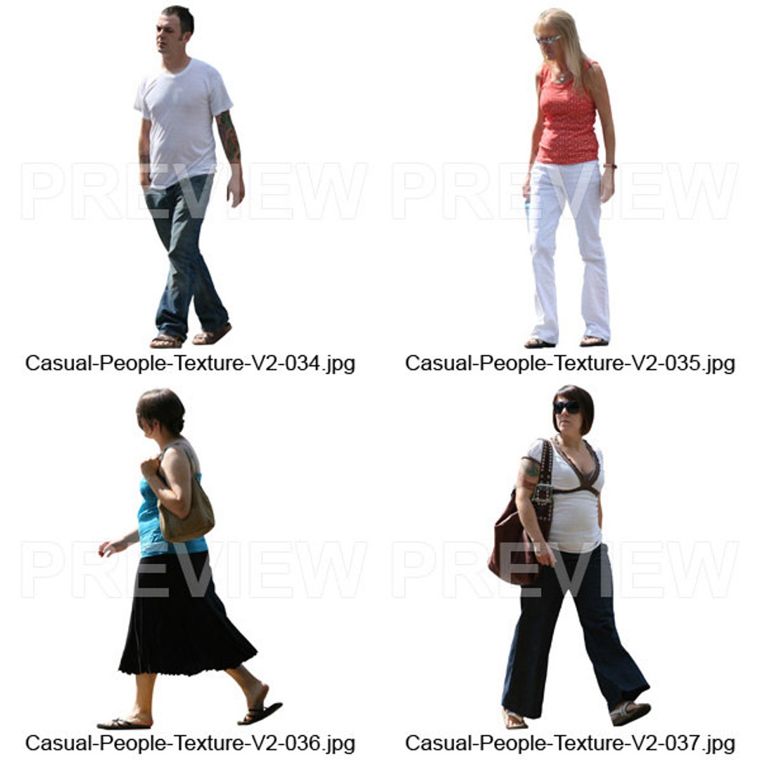 25 Casual People Textures - V2 - TurboSquid 652913