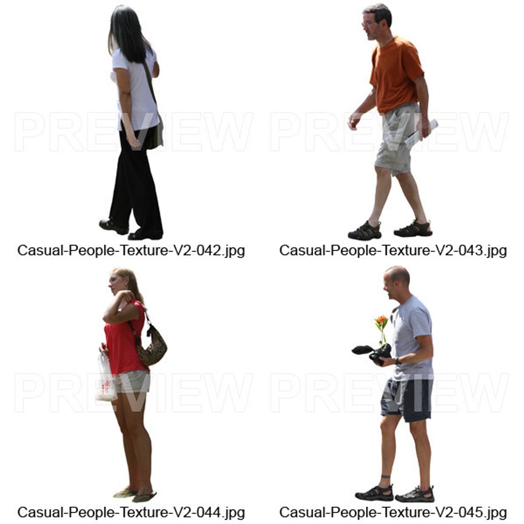 25 Casual People Textures - V2 - TurboSquid 652913