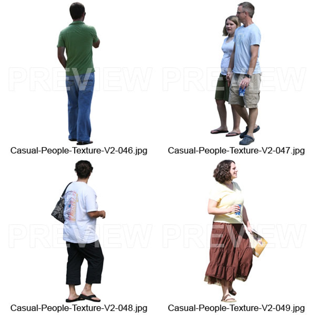 25 Casual People Textures - V2 - TurboSquid 652913