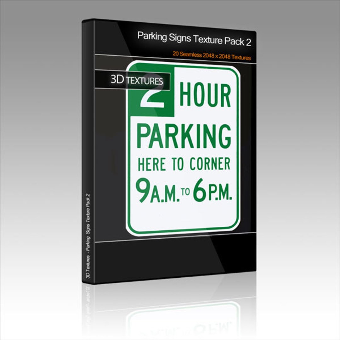 Parking Signs Texture Pack 2 - TurboSquid 648043