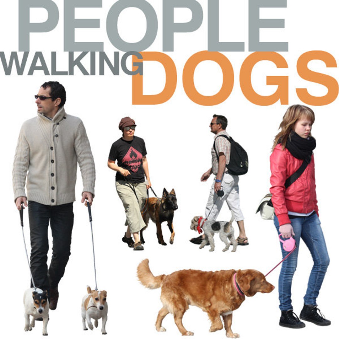 People Walking Dogs Collection - TurboSquid 681282