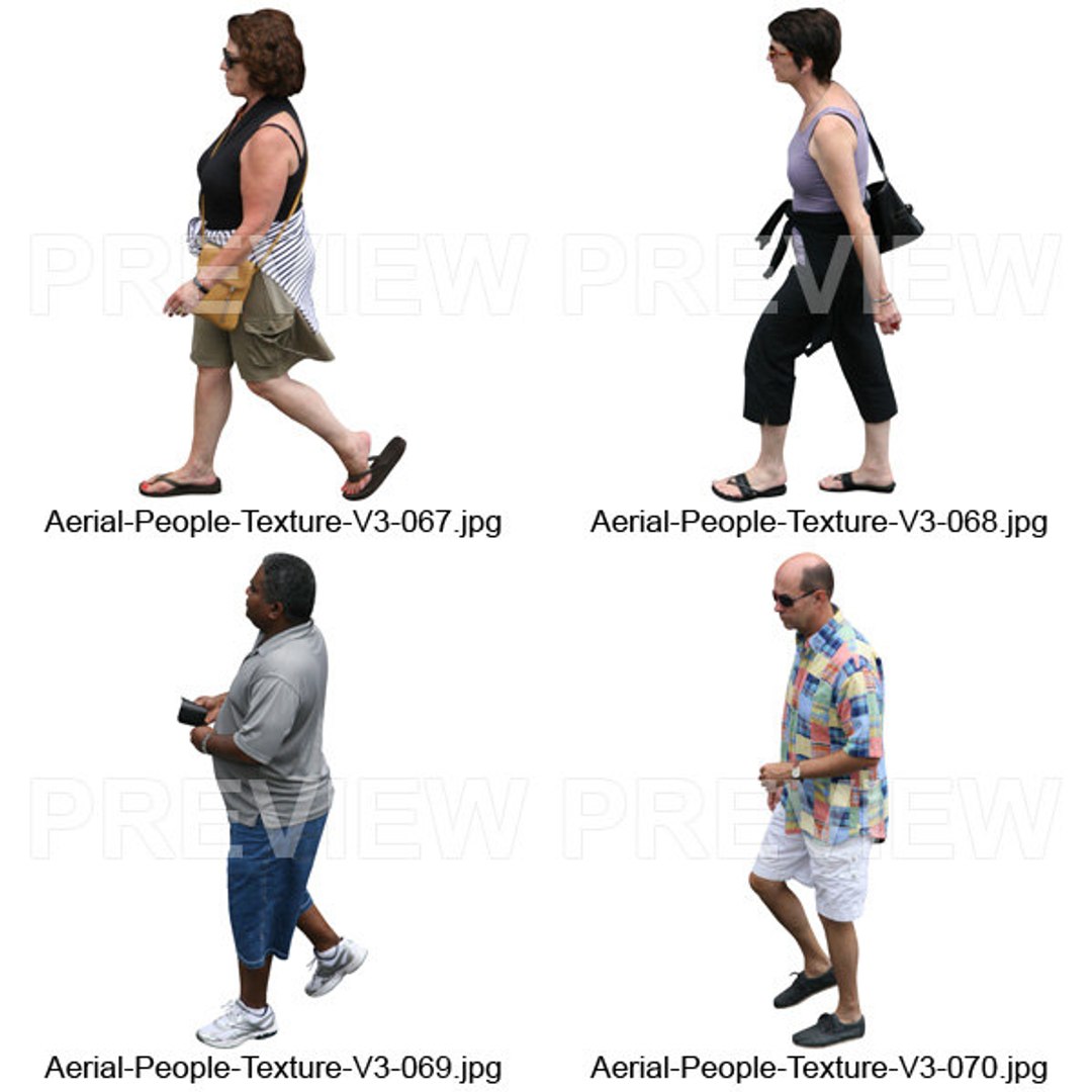 Aerial People Textures - Volume 3 - TurboSquid 676873