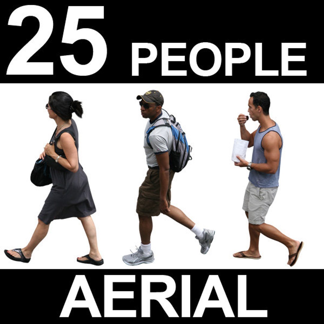 Aerial People Textures - Volume 3 - TurboSquid 676873
