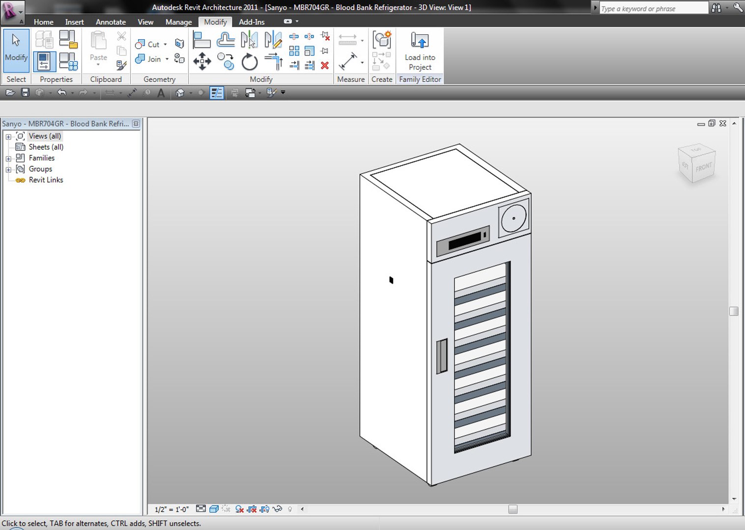 Sanyo Blood Refrigerator - TurboSquid 693935