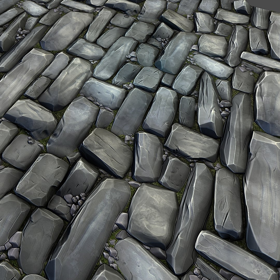Stone Road Tile 01 - TurboSquid 722799