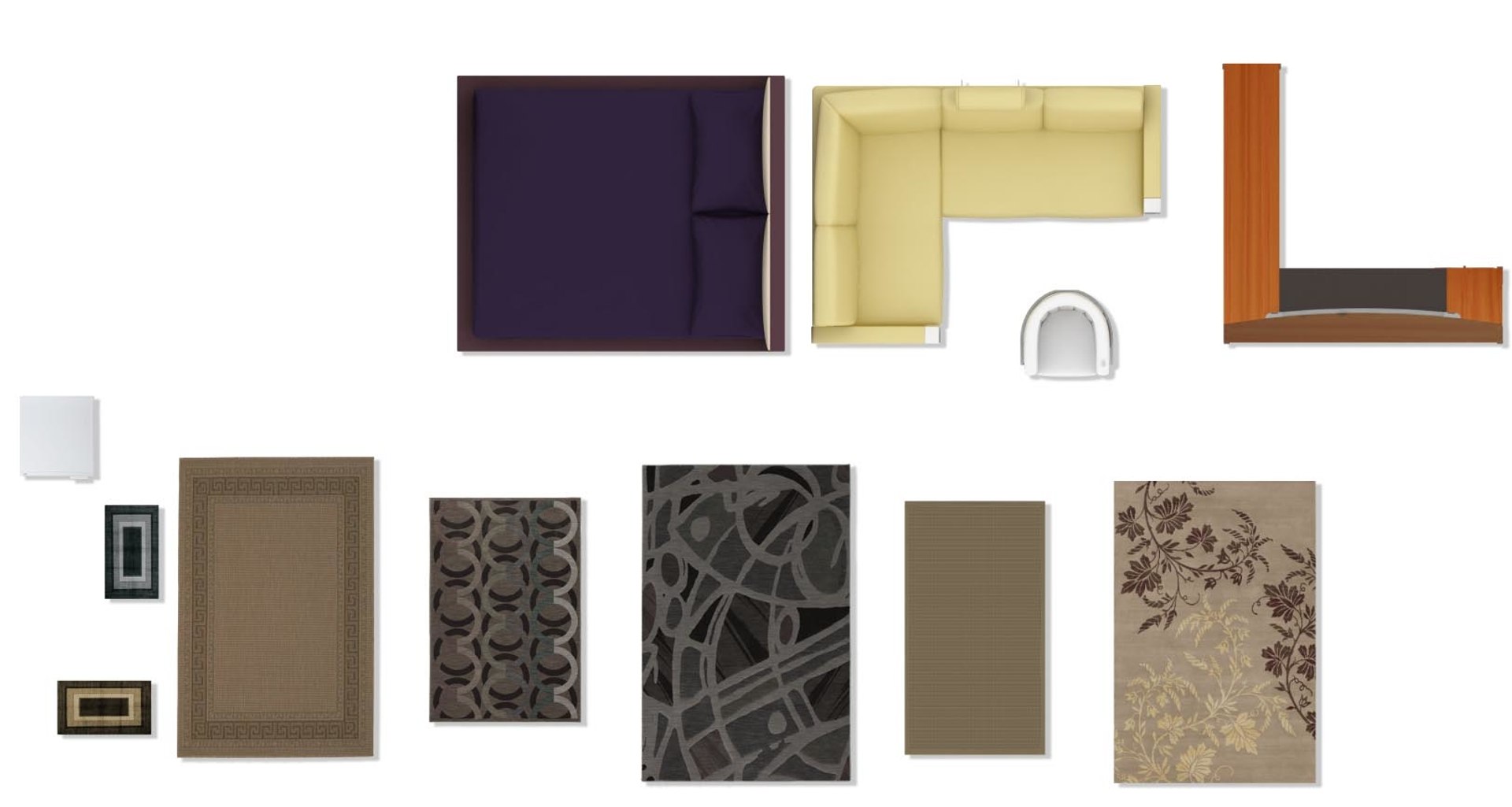 2d Floorplan Furniture - TurboSquid 727525