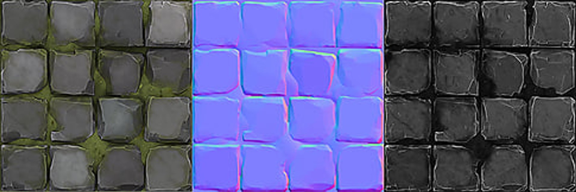 Grassy Stone Road Tile 01 - TurboSquid 722961