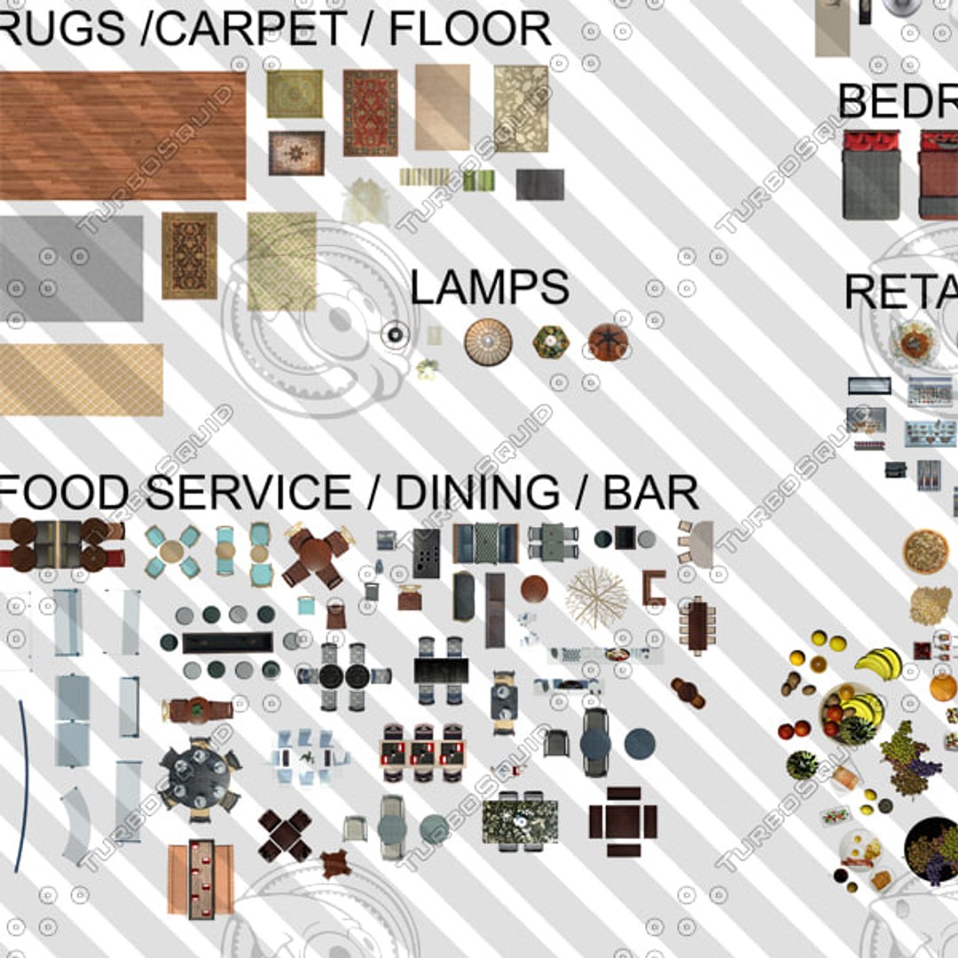 Ultimate Plan View Collection2 - TurboSquid 694693