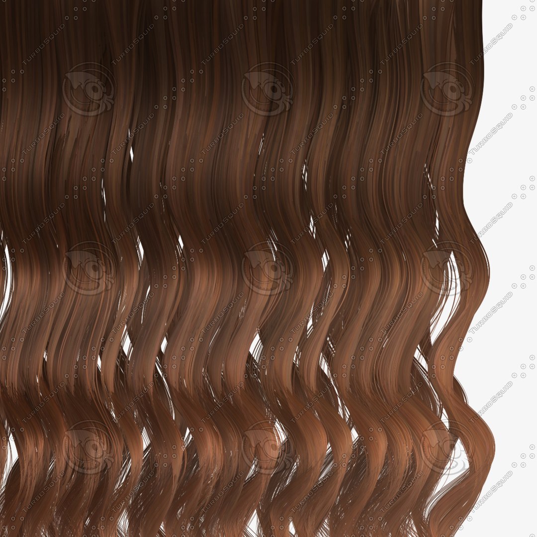 Brown wavy hair texture - TurboSquid 746405