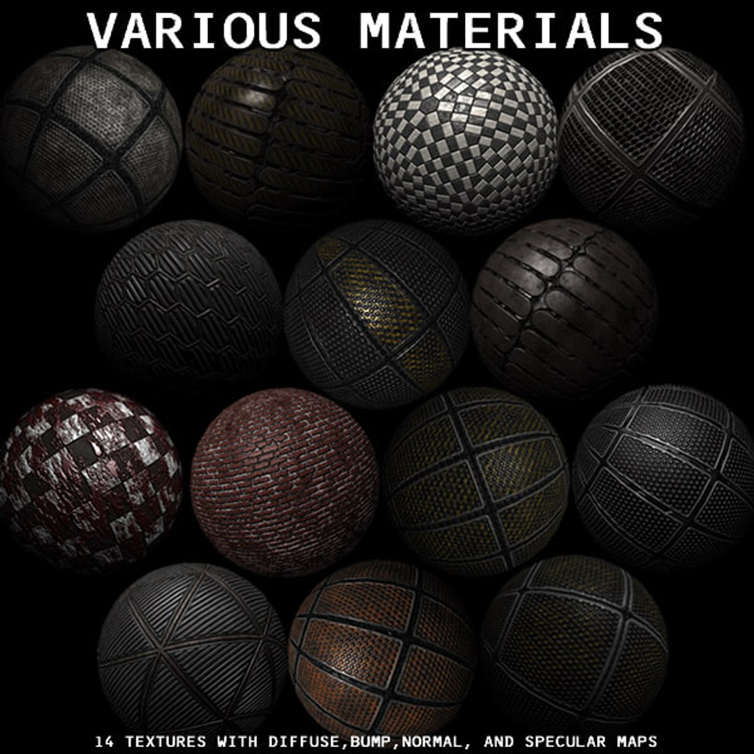Various Materials Texture Pack - TurboSquid 757534