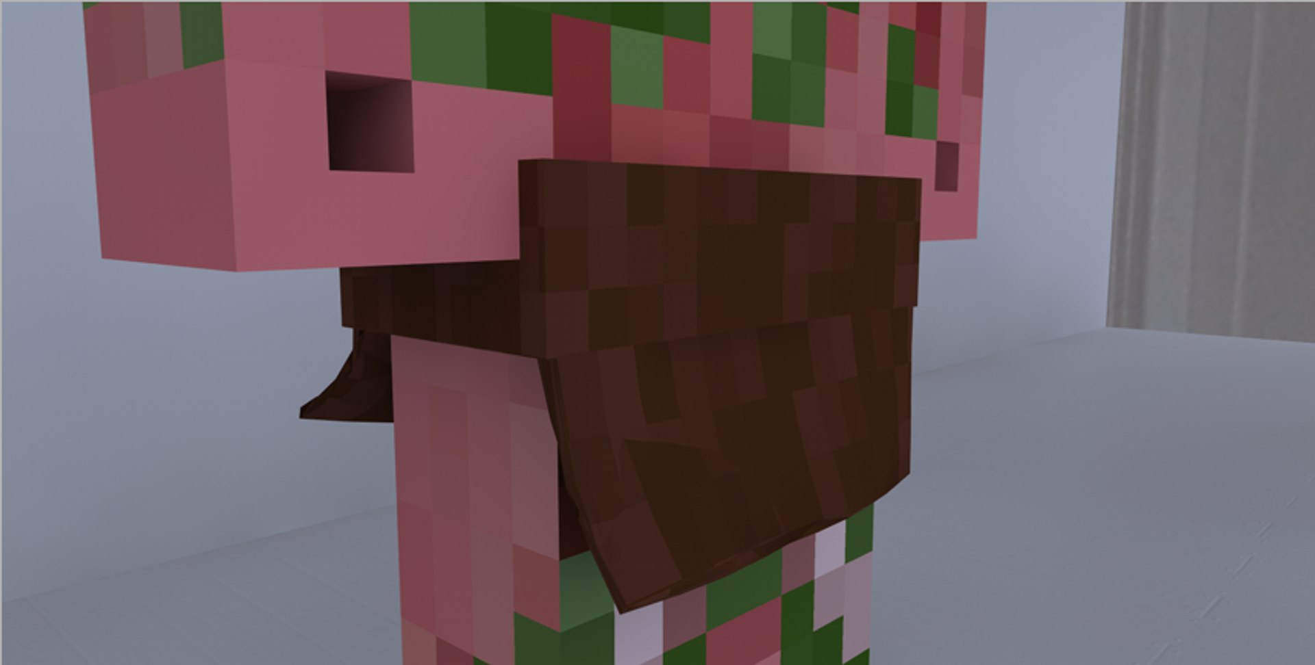 Cinema 4D Minecraft Zombie PigMan Rig - TurboSquid 790669