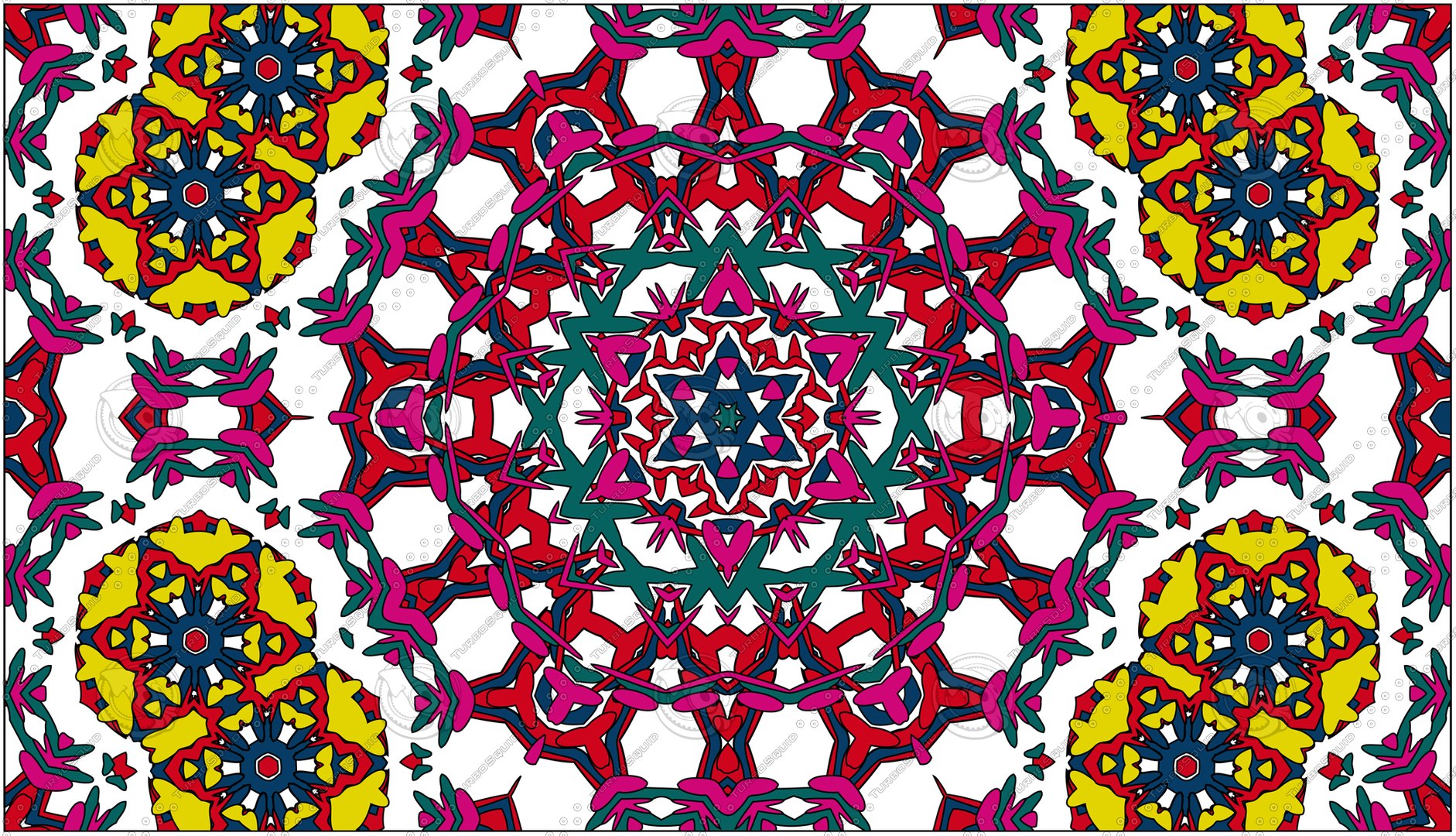 Vector Stock: Trippy Kaleidoscope - TurboSquid 759205