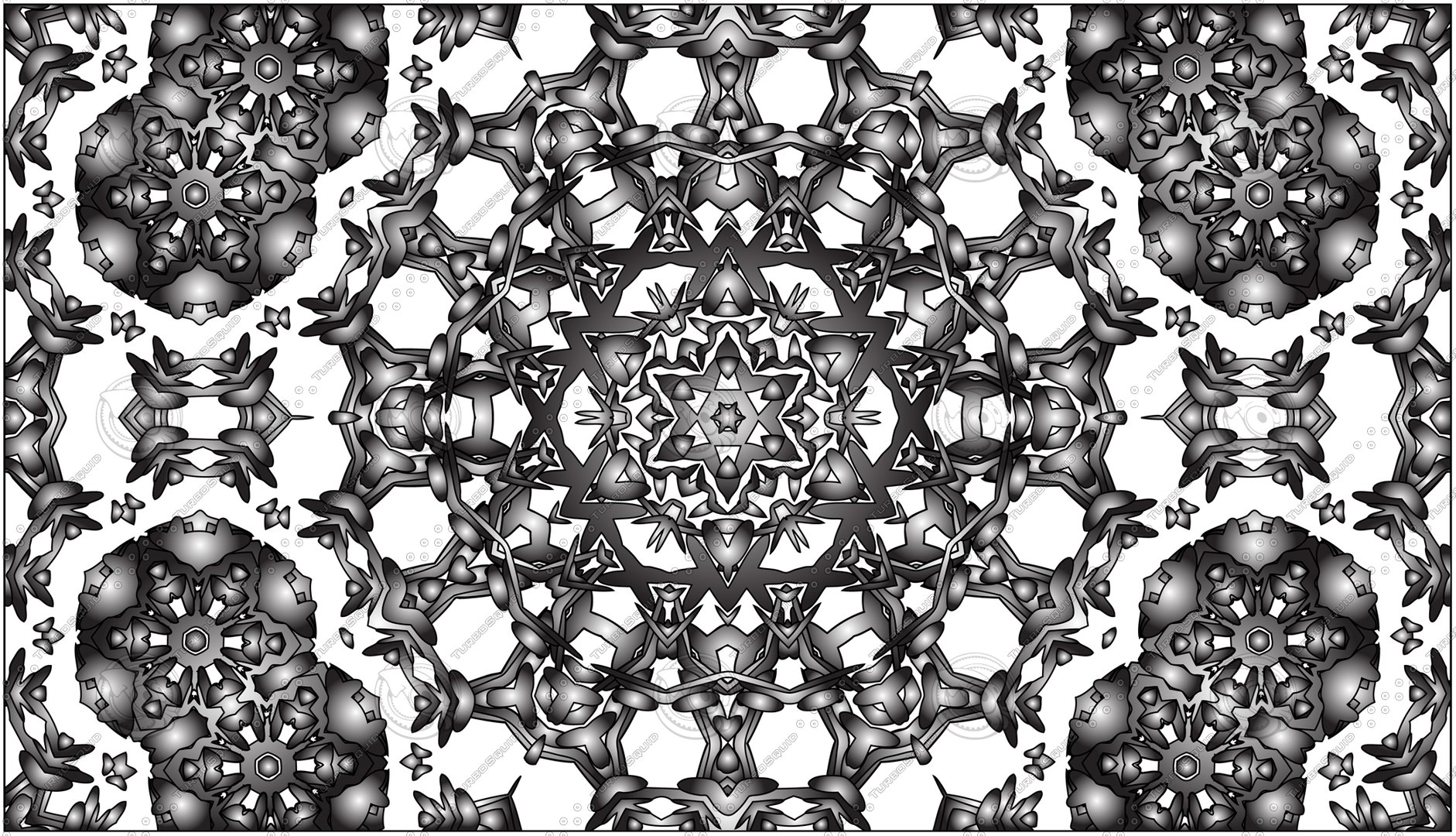 Vector Stock: Trippy Kaleidoscope - TurboSquid 759205