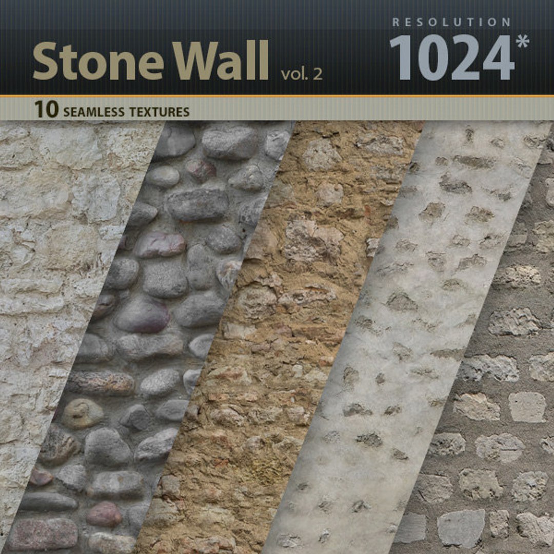 Stone Wall Textures vol.2 - TurboSquid 787344