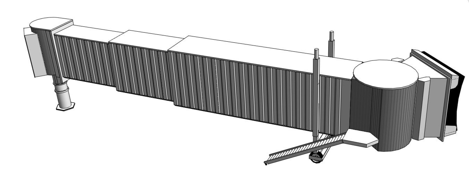 Aerobridge 3 stage - TurboSquid 759515