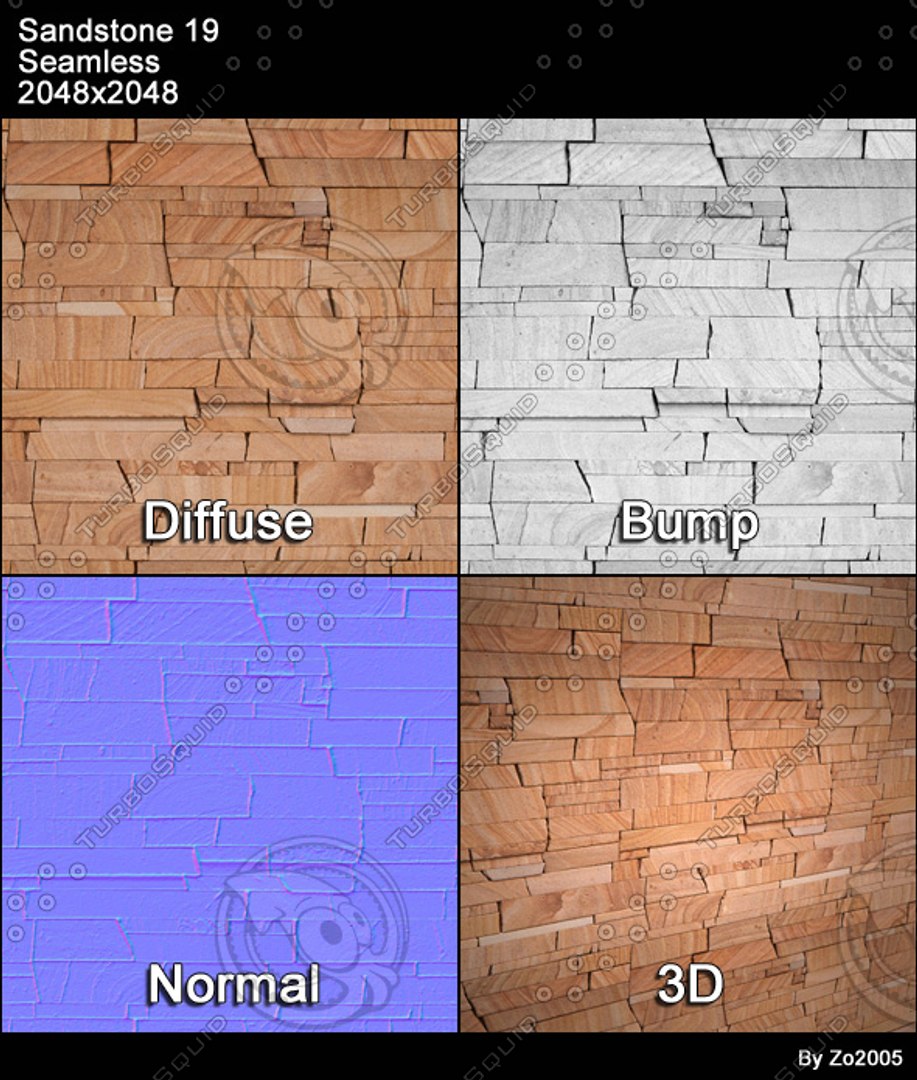 Sandstone Pack 02 (12 seamless textures) - TurboSquid 738316