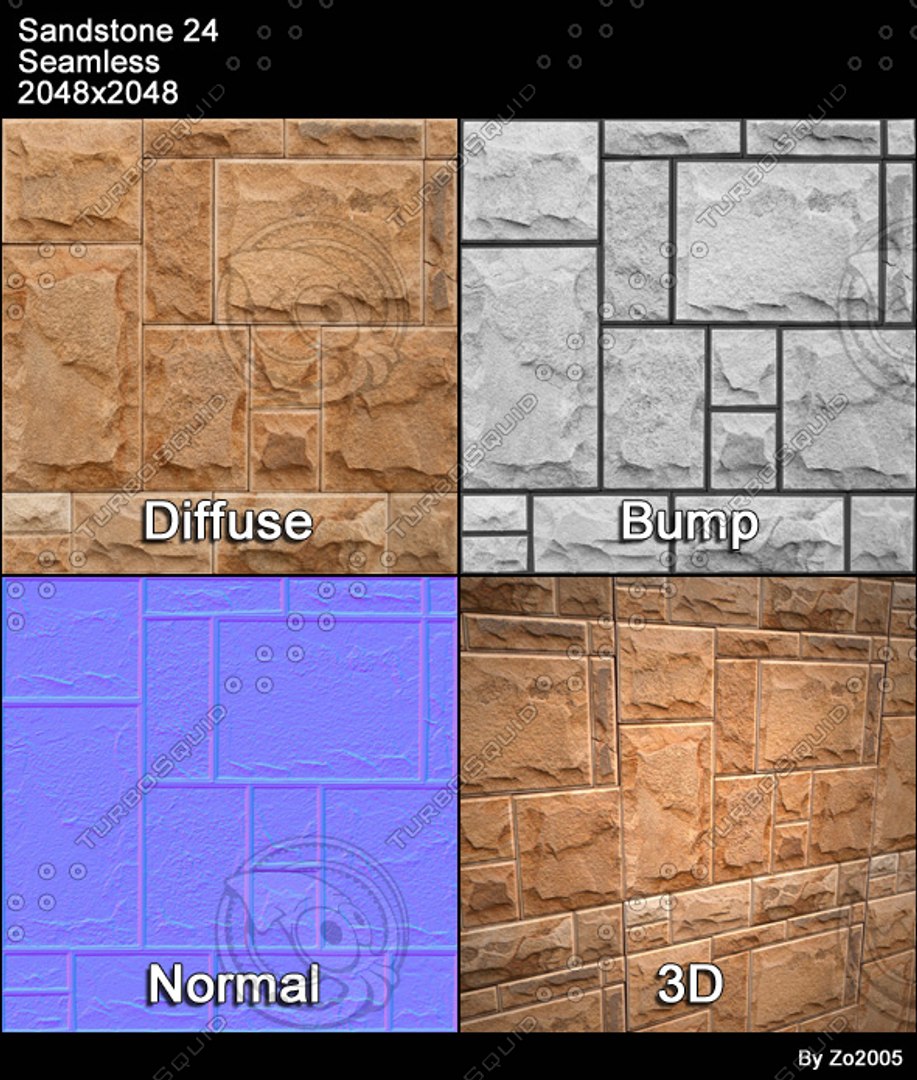 Sandstone Pack 02 (12 seamless textures) - TurboSquid 738316