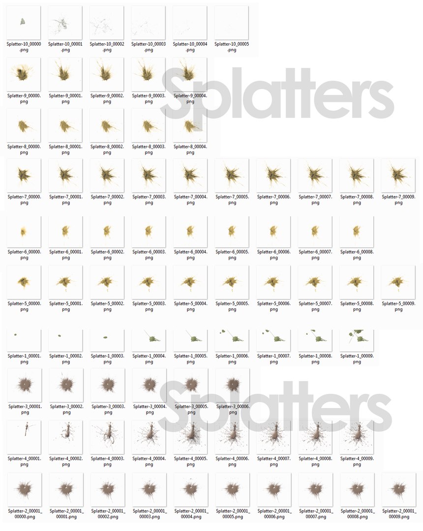 Animated Flying Insects. Dead Insects. Splatters. - TurboSquid 748287