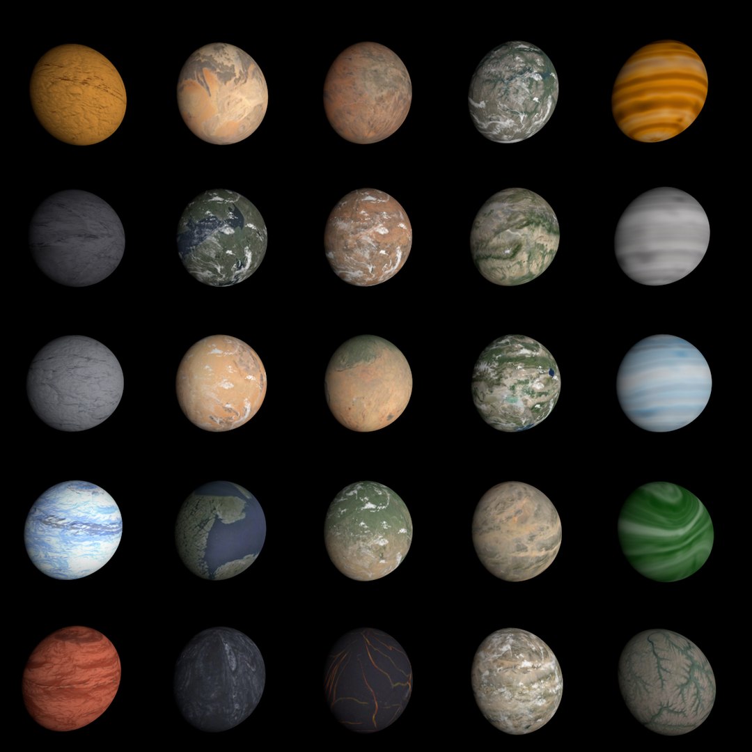 Planet textures set - TurboSquid 809204