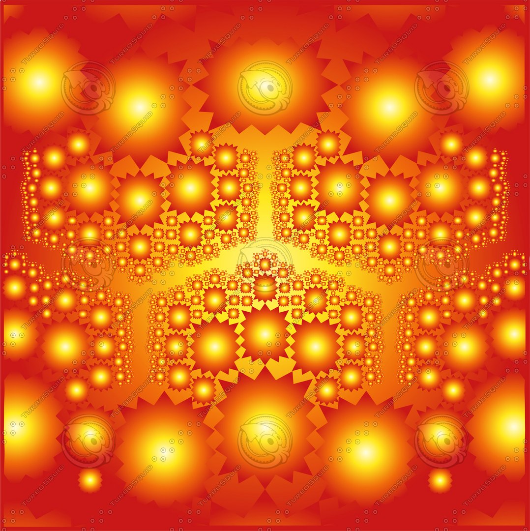 Vector Stock: Sunburst Fractal Pattern - TurboSquid 759197