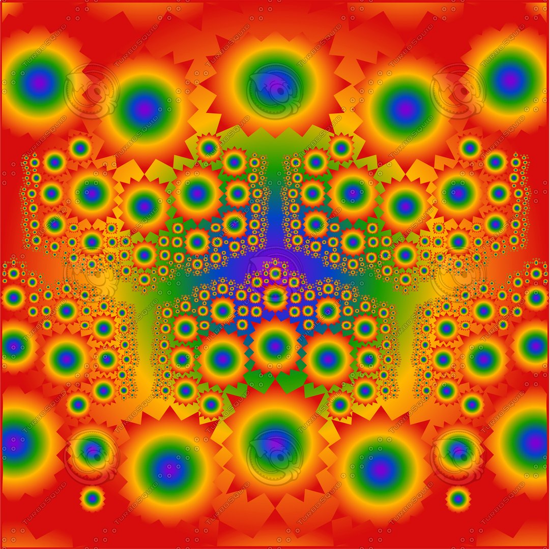 Vector Stock: Sunburst Fractal Pattern - TurboSquid 759197