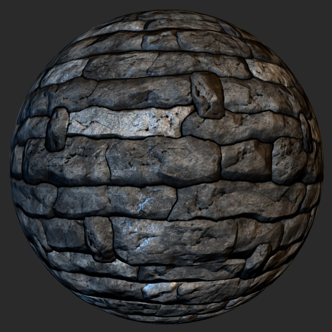 Game Ready Stylized Stone Wall - TurboSquid 780703