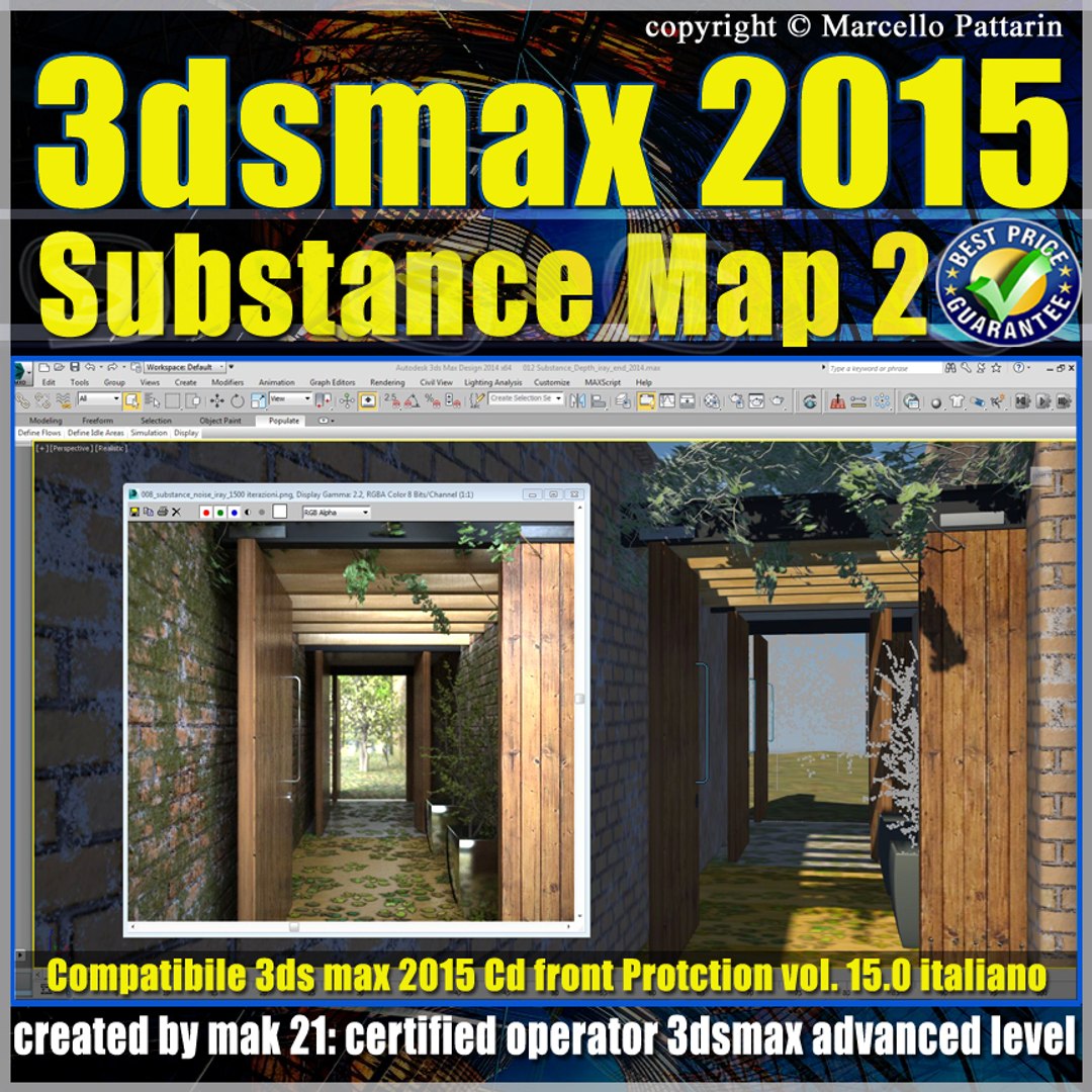 3ds max 2015 Substance Map volume 15.0 Italiano cd front - TurboSquid ...