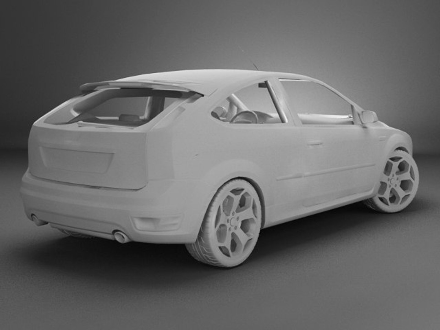 focus materials car 3d max