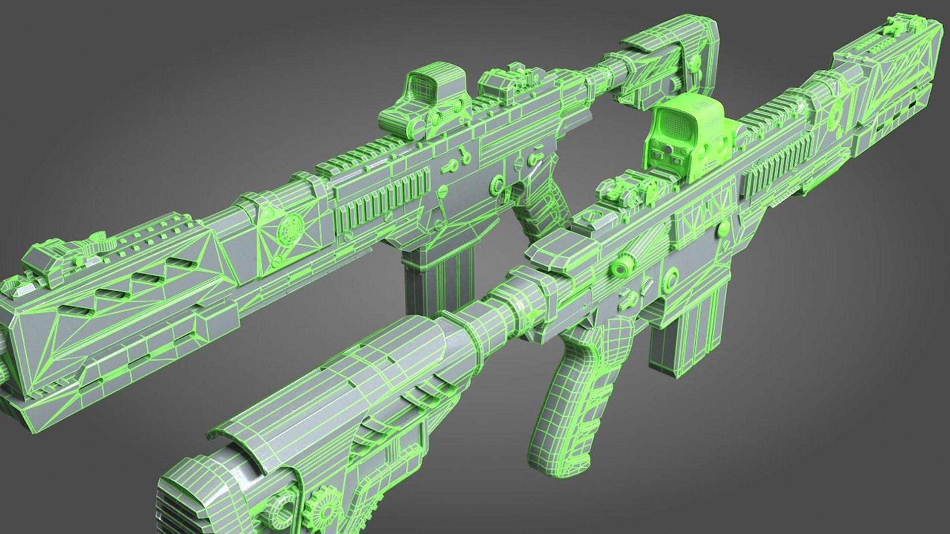 Scifi Weapon 3d Model