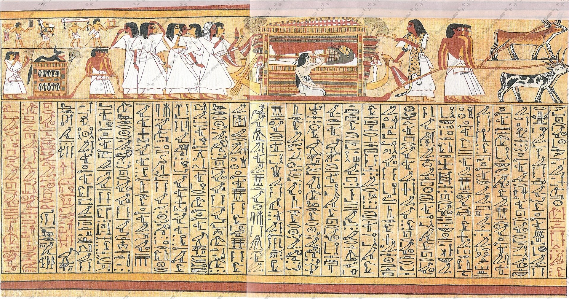 Ancient Egyptian Book Of The Dead Ani - Plate 5 - TurboSquid 877745