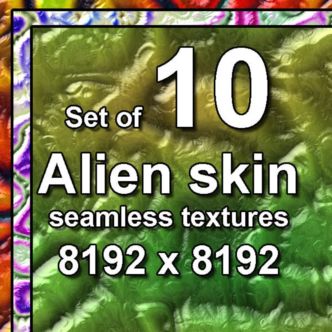 Alien Skin 10x Seamless Textures, Set #4 - TurboSquid 881212