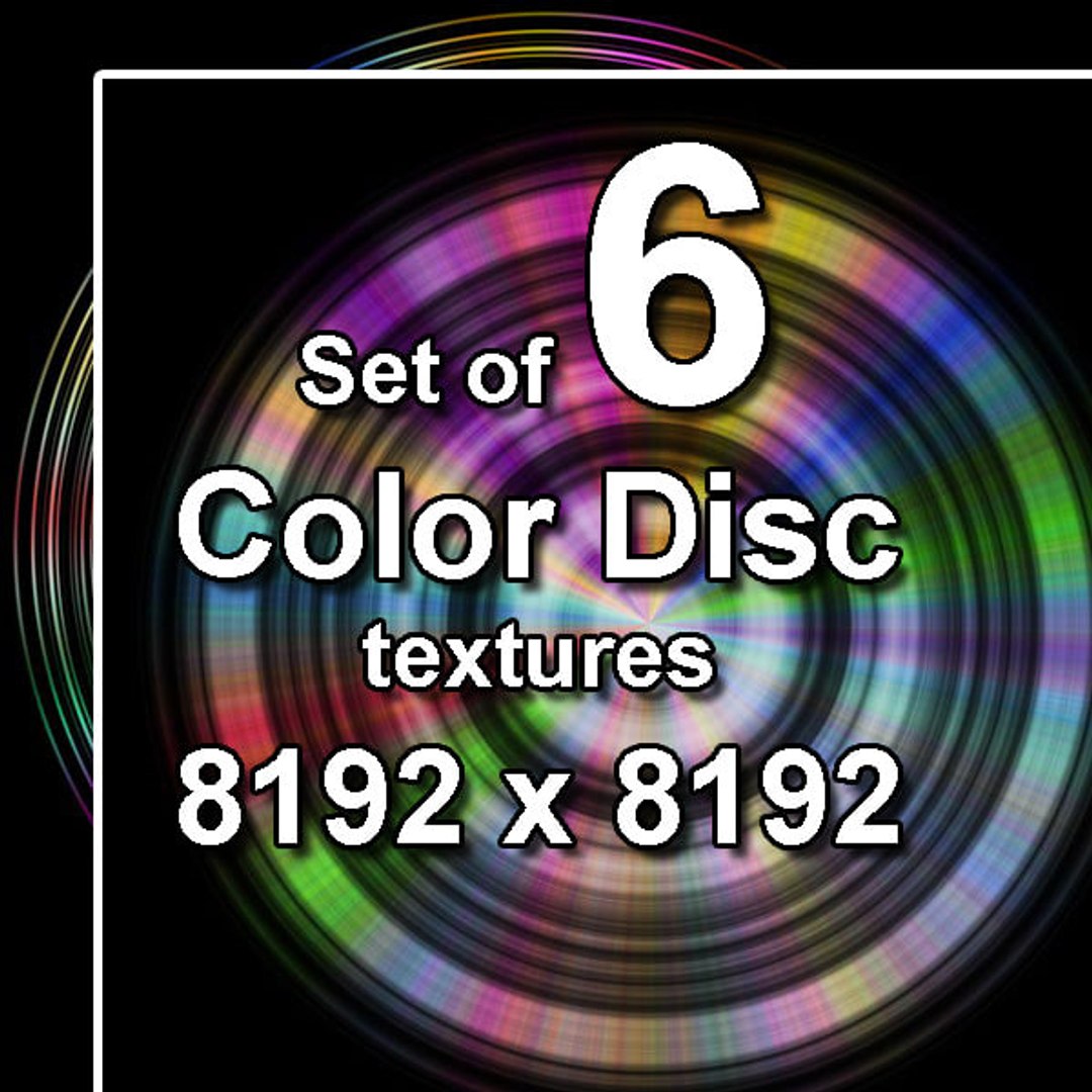 Color Disc 6x Textures - TurboSquid 881557