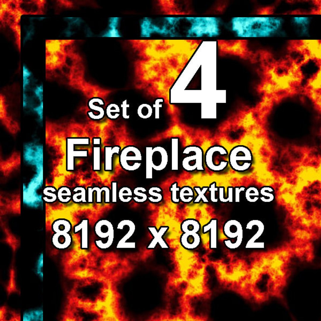 Fireplace 4x Seamless Textures - TurboSquid 882090