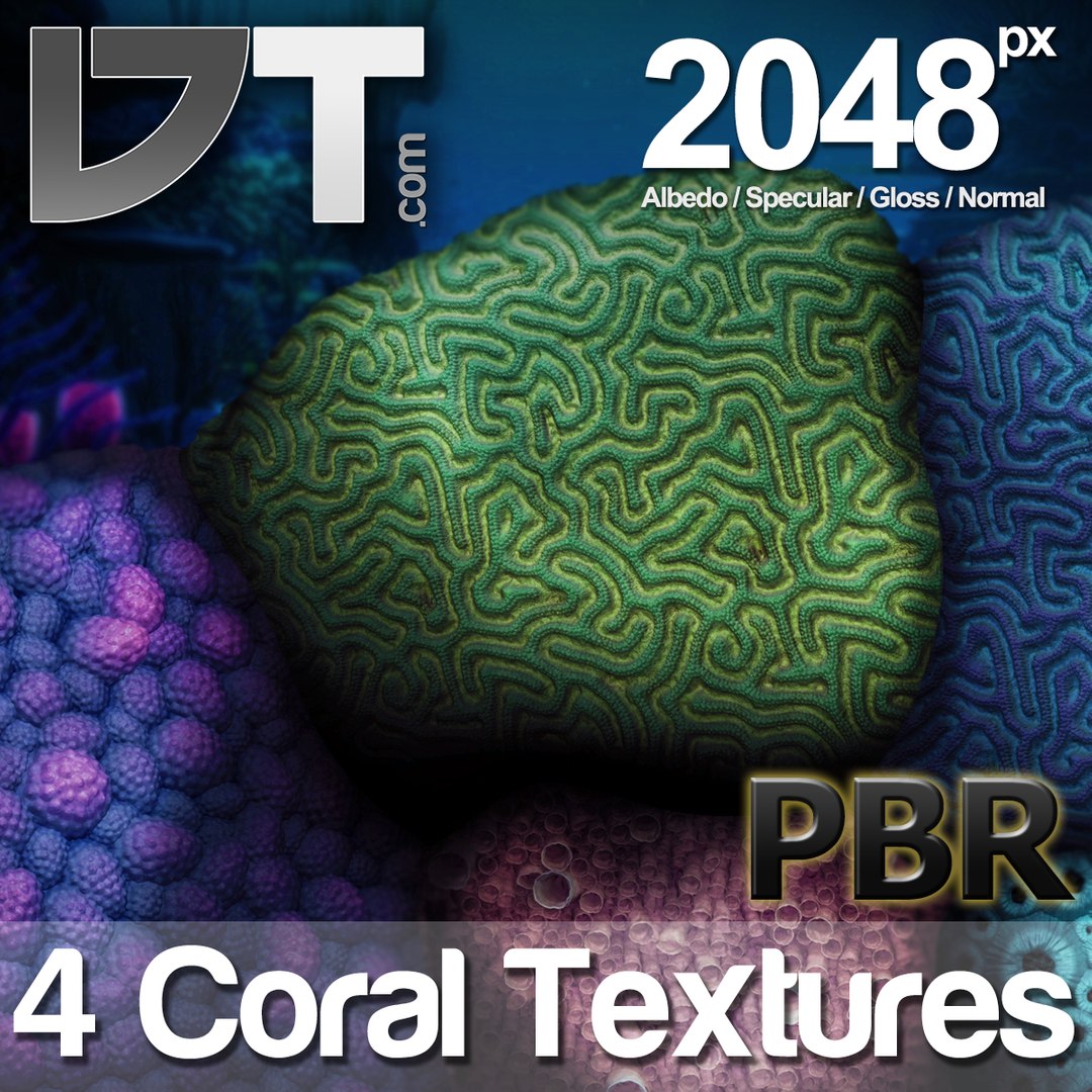 4 Coral Textures - TurboSquid 882392