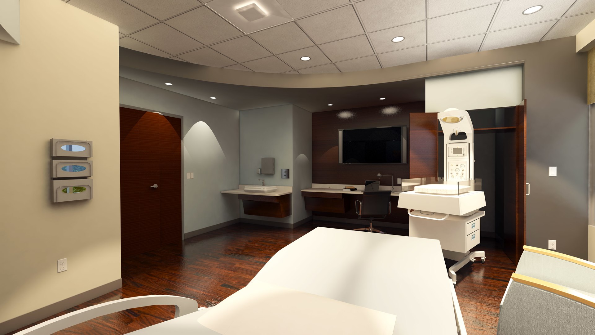 3d Labor Delivery Room Model