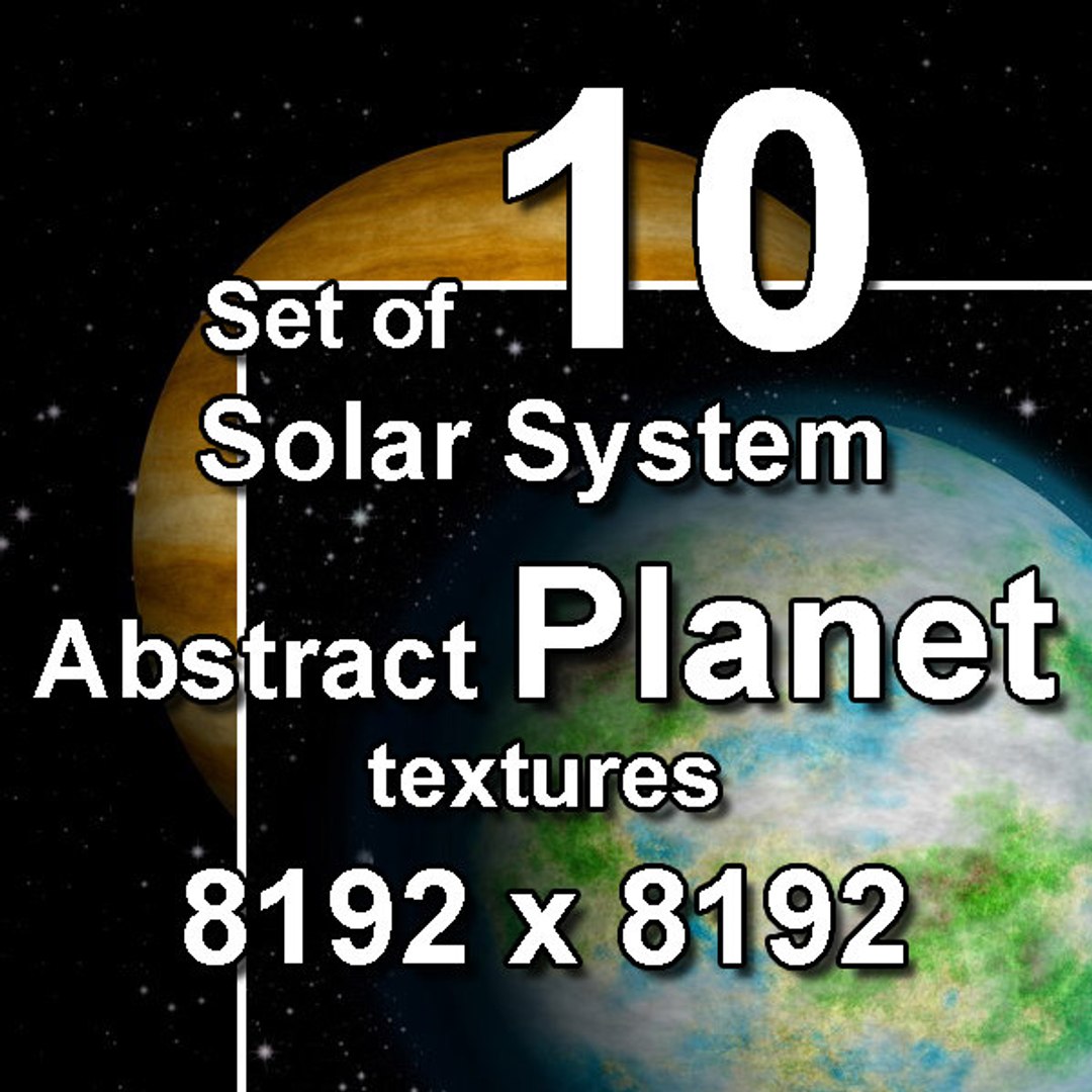 Abstract Solar System Planet 10x Textures - TurboSquid 883218