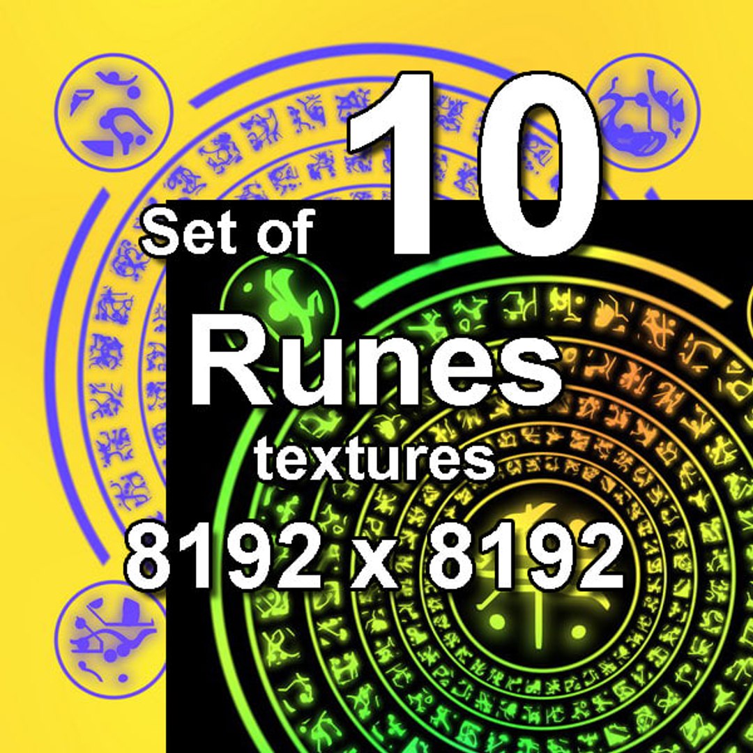 Runes 10x Textures - TurboSquid 883248