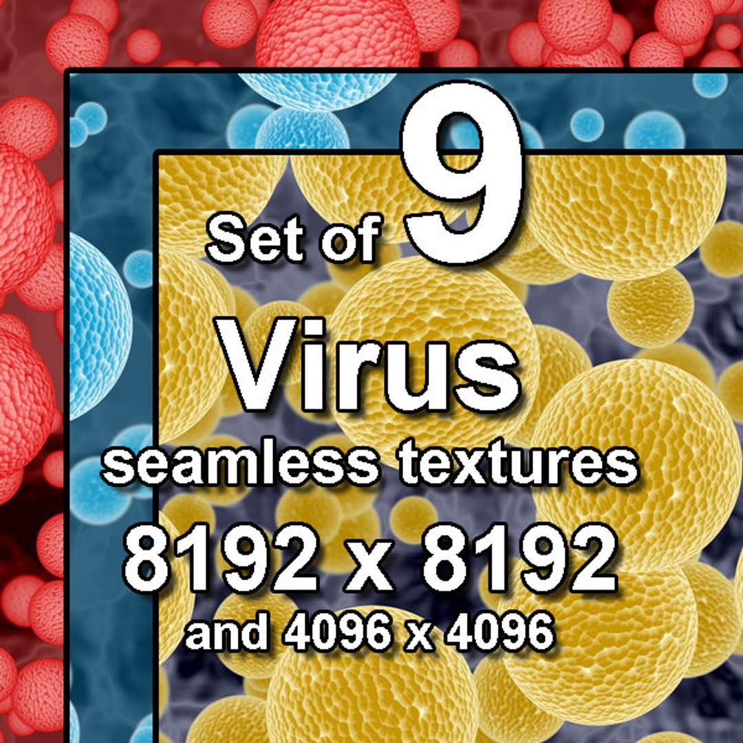 Virus 9x Seamless Textures - TurboSquid 883323