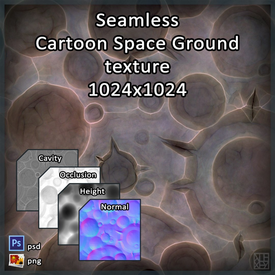 Cartoon Space Ground texture - TurboSquid 900421