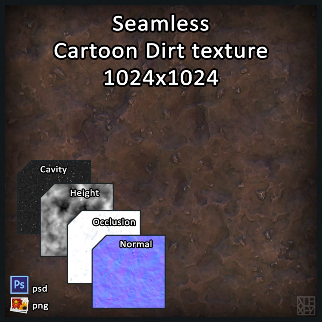 Cartoon Dirt texture - TurboSquid 903875