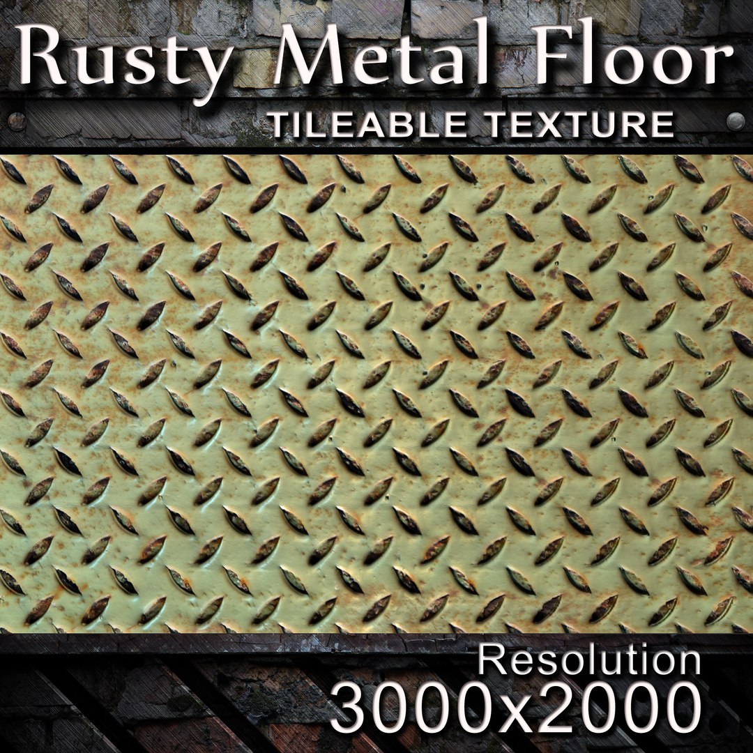 Rusty Metal Floor Texture - TurboSquid 917392