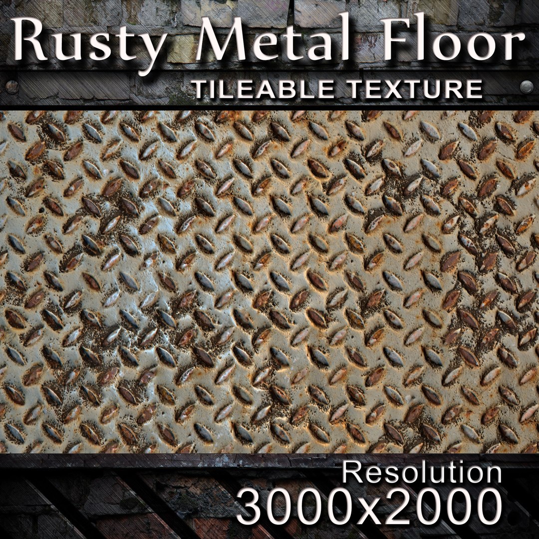 Rusty Metal Floor Texture - TurboSquid 917398