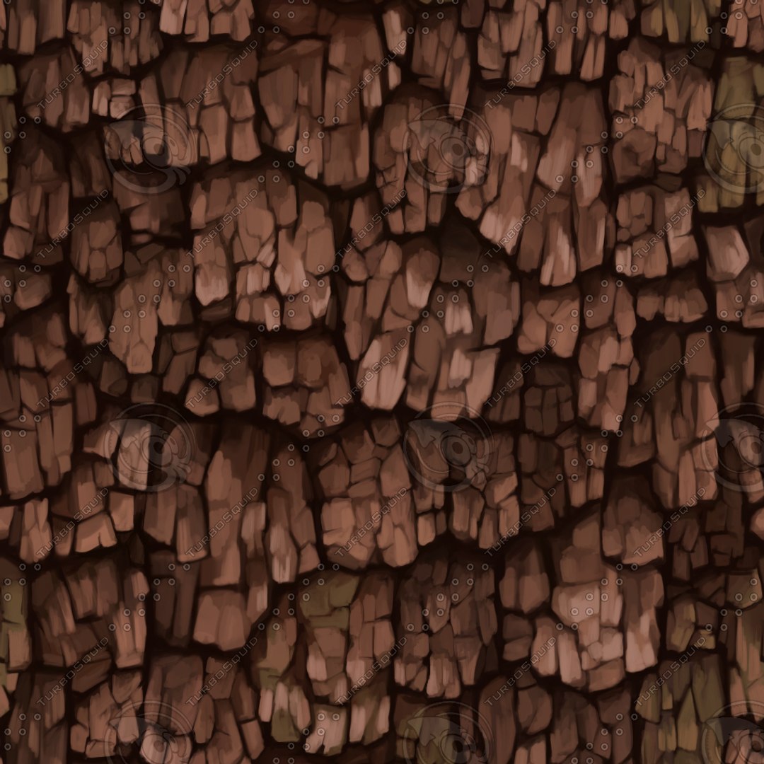Hand Painted Bark Textures - TurboSquid 924170