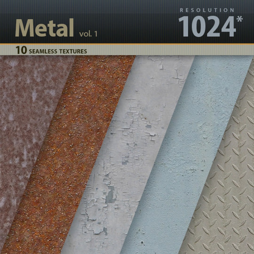 Metal Textures 1024x1024 vol.1 - TurboSquid 927786