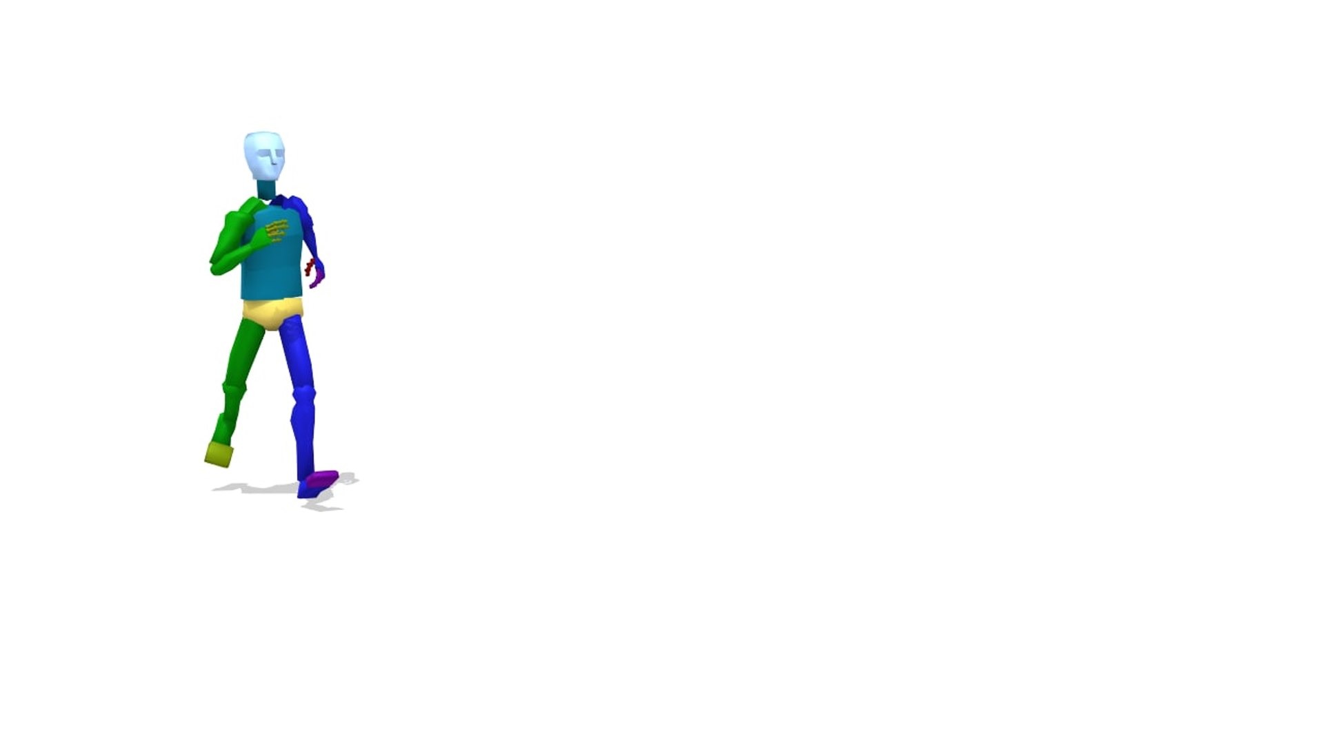 Man Jogging Start Loop Stop - TurboSquid 929619